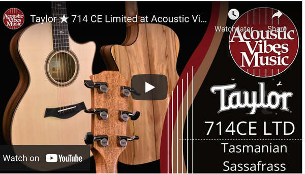 Taylor 714 CE Limited Blackheart Sassafras Review & Demo
