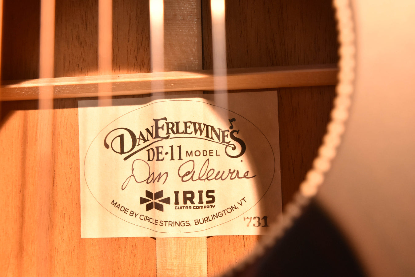 Iris Dan Erlewine Model DE-11 Acoustic Guitar