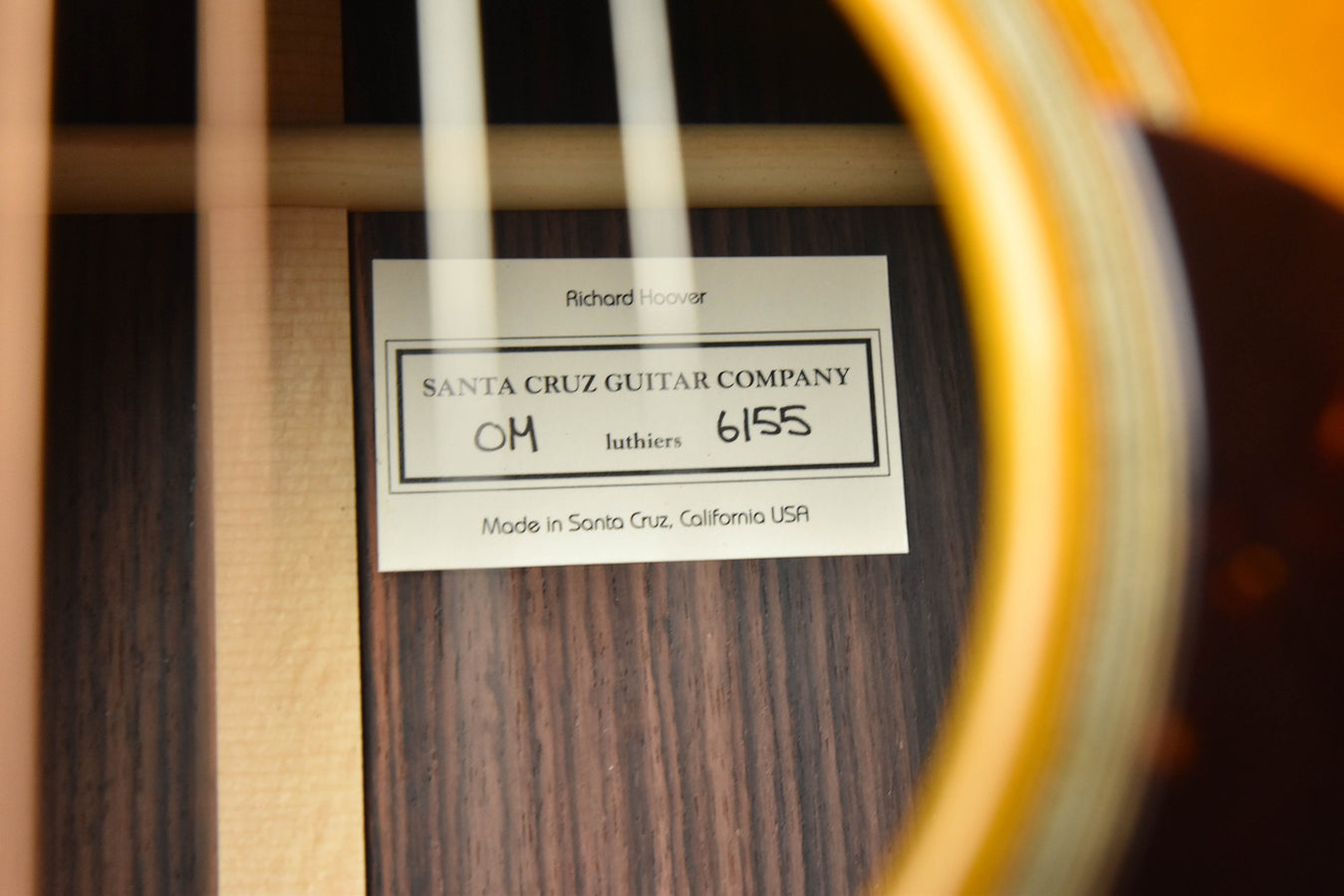 Santa Cruz Custom Sunburst OM "Orchestra Model" Acoustic Guitar