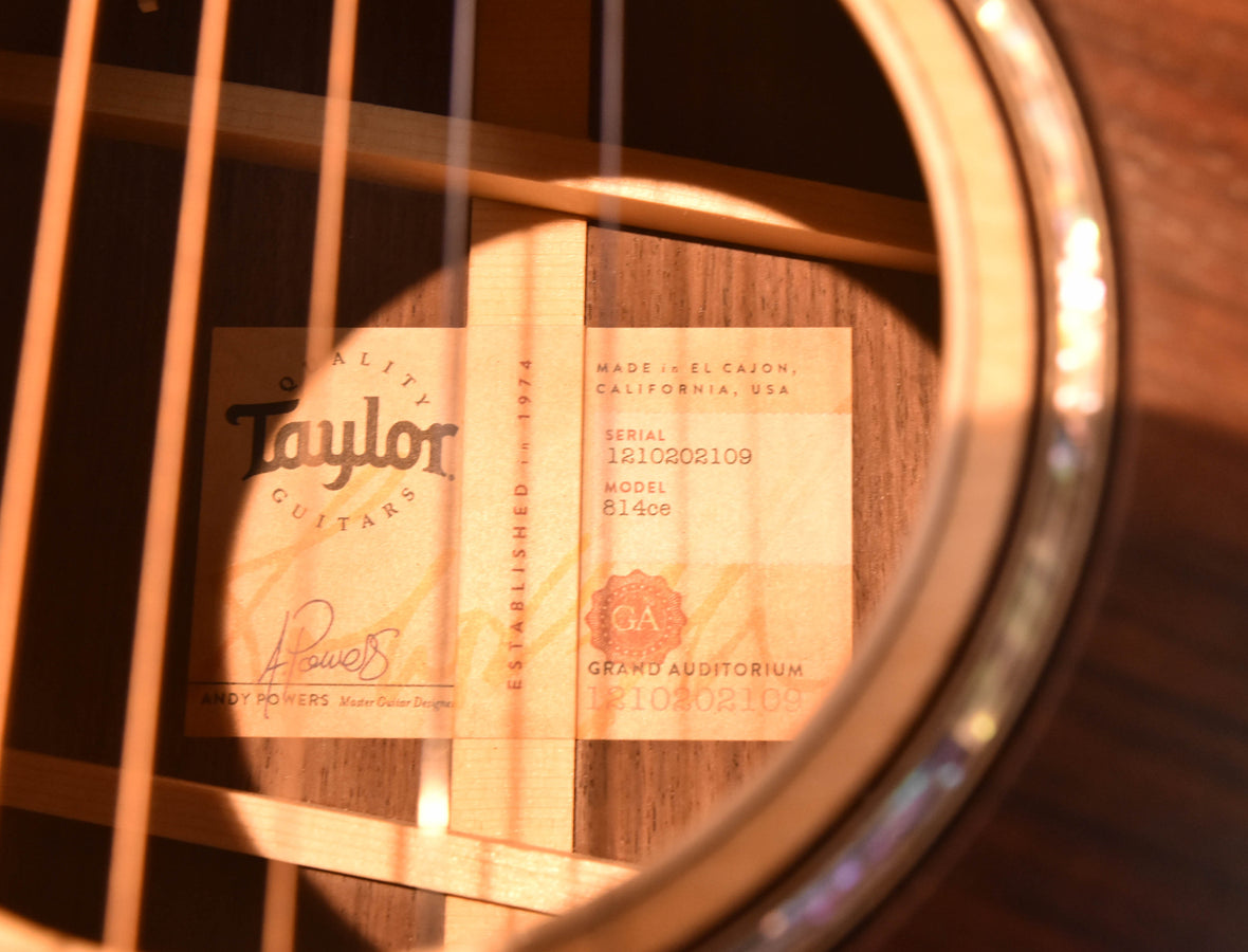 Taylor 814CE V-Class Acoustic Electric cutaway guitar